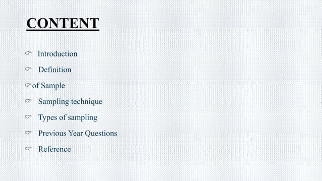 analytical chemistry - sampling and its techniques | PPTX
