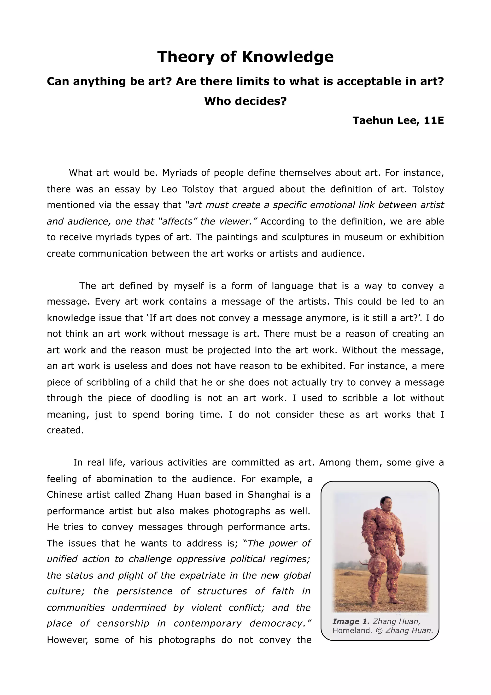 Tok essay | PDF