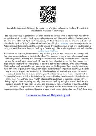 Tok Essay Rubric | PDF