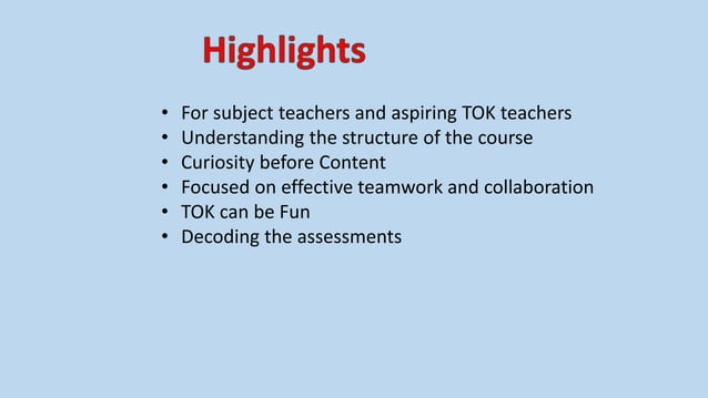 Tok for ib teachers | PDF | Education