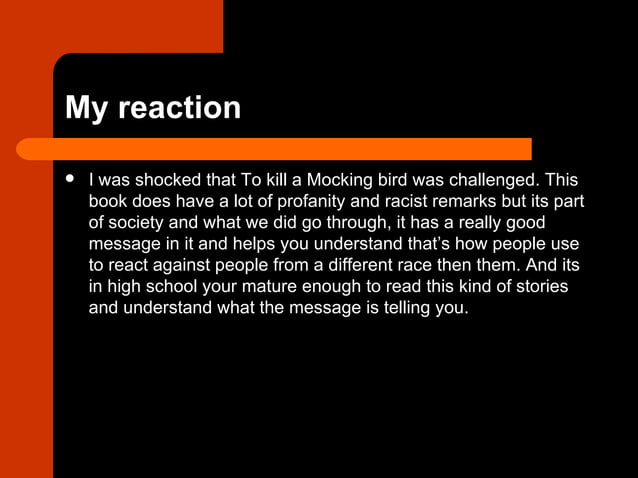 To Kill A Mocking Bird | PPT