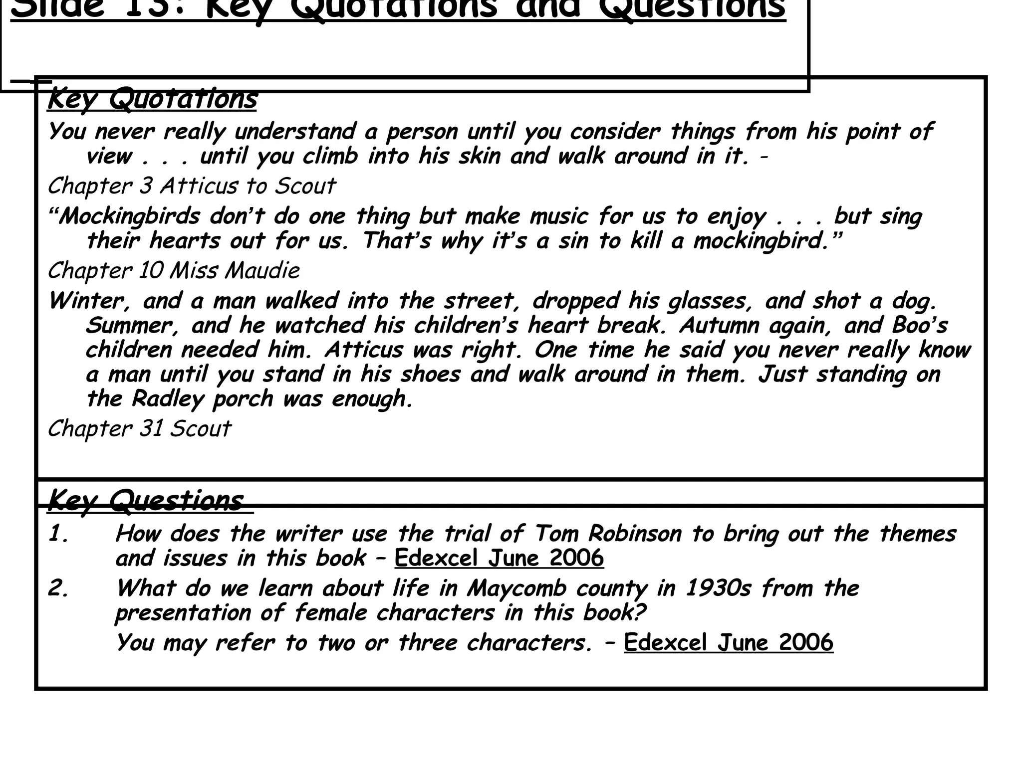 To kill a mockingbird | PPT