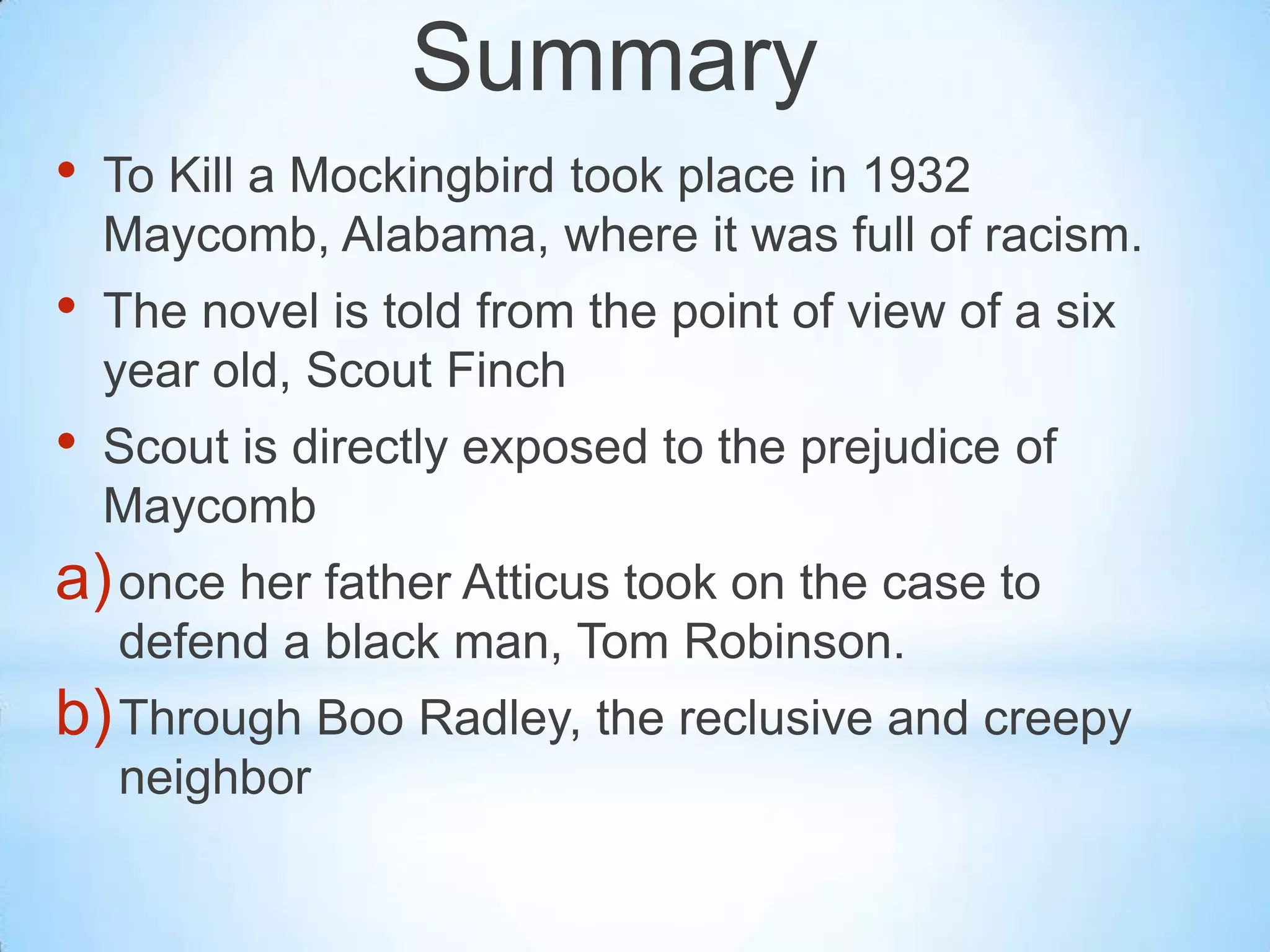 To kill a mockingbird | PPTX
