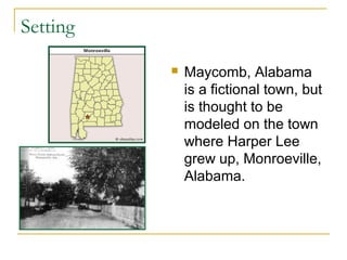 To kill a mockingbird background | PPT