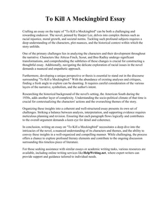 To Kill A Mockingbird Essay.pdf