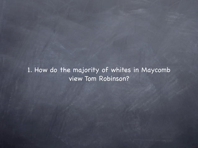 To kill a mockingbird (racism) | PPT