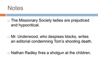 To kill a mockingbird test notes | PPT