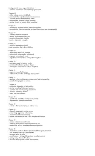 To kill a mockingbird Vocabulary | PDF