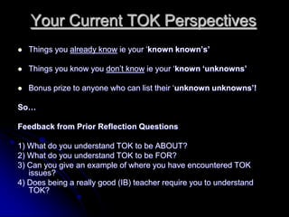 Tok intro -_y12__teachers | PPTX