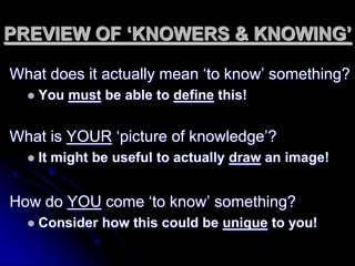 Tok intro -_y12__teachers | PPTX