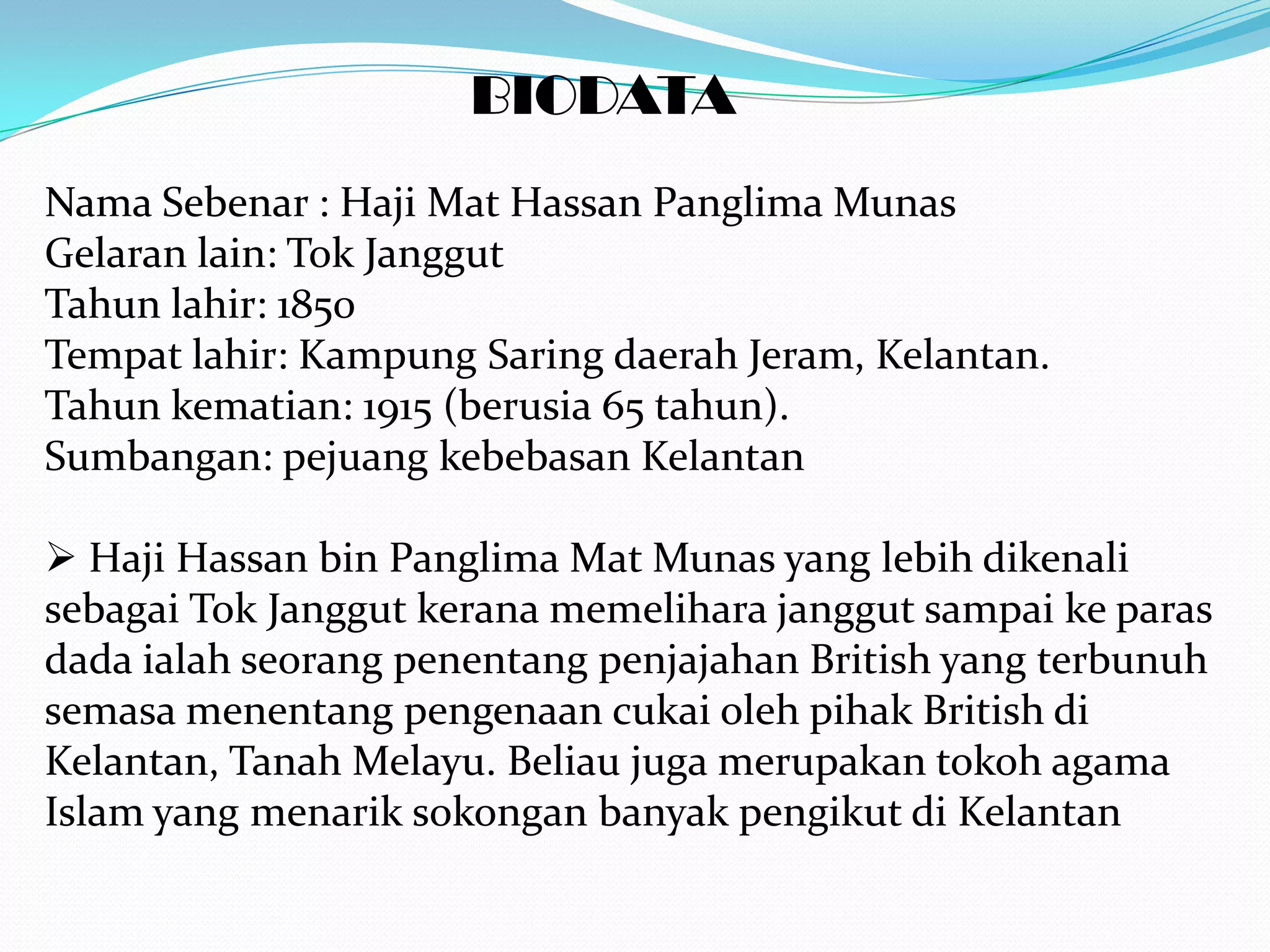 Tok janggut (presentation) | PPTX