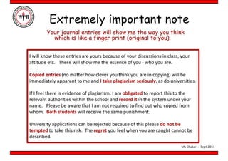TOK Journal | PPT