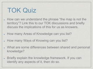 Tok knowledge framework_day 5 | PPTX
