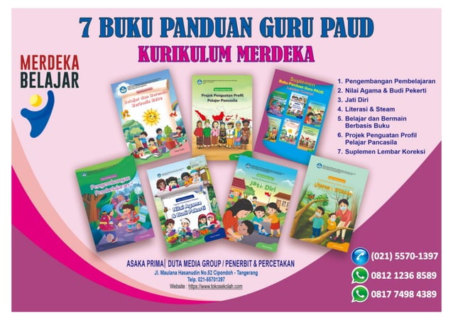 Paket Buku Kurikulum Merdeka Satuan PAUD (Revisi Terbaru 2024) | PPT