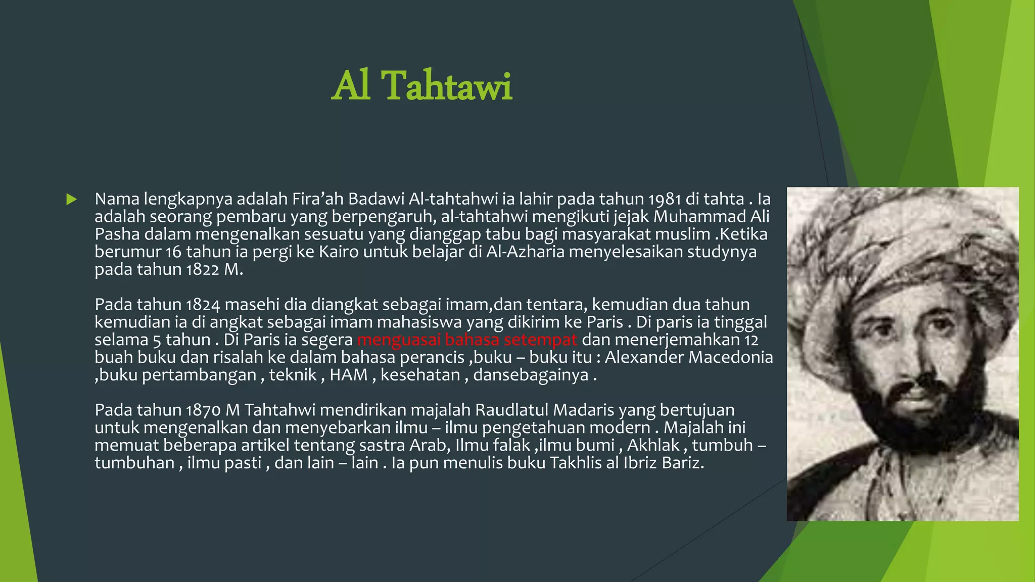 Tokoh tokoh berprestasi pada masa islam modern | PPT