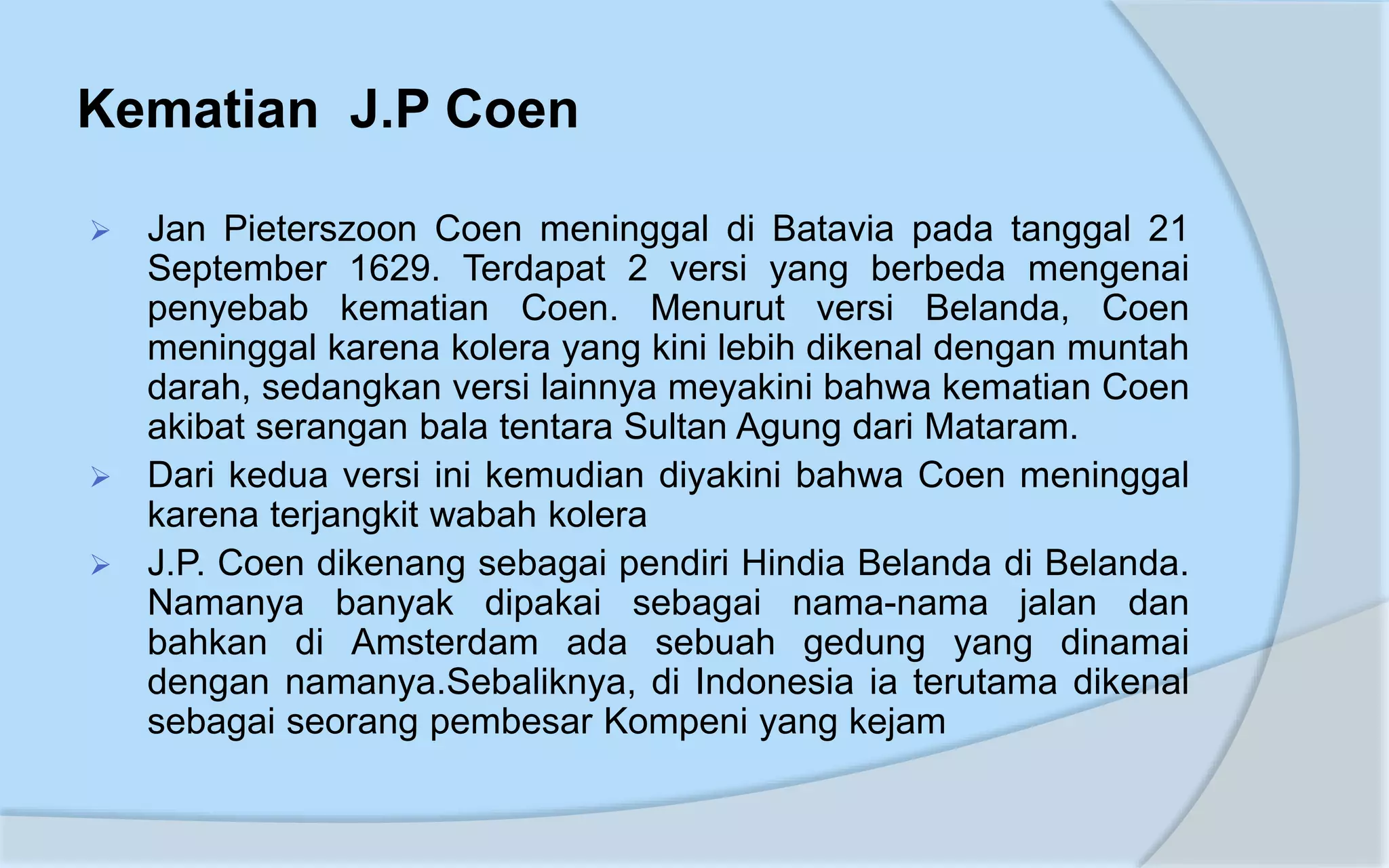 Tokoh Tokoh Pada Masa VOC | PPTX