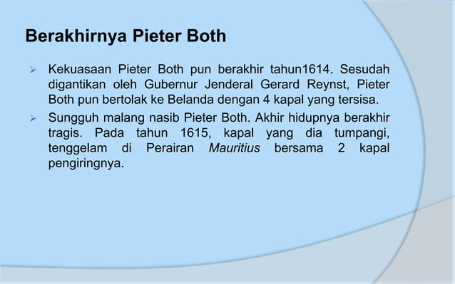Tokoh Tokoh Pada Masa VOC | PPTX