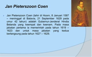 Tokoh Tokoh Pada Masa VOC | PPTX