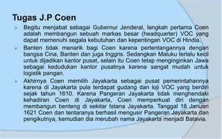 Tokoh Tokoh Pada Masa VOC | PPTX