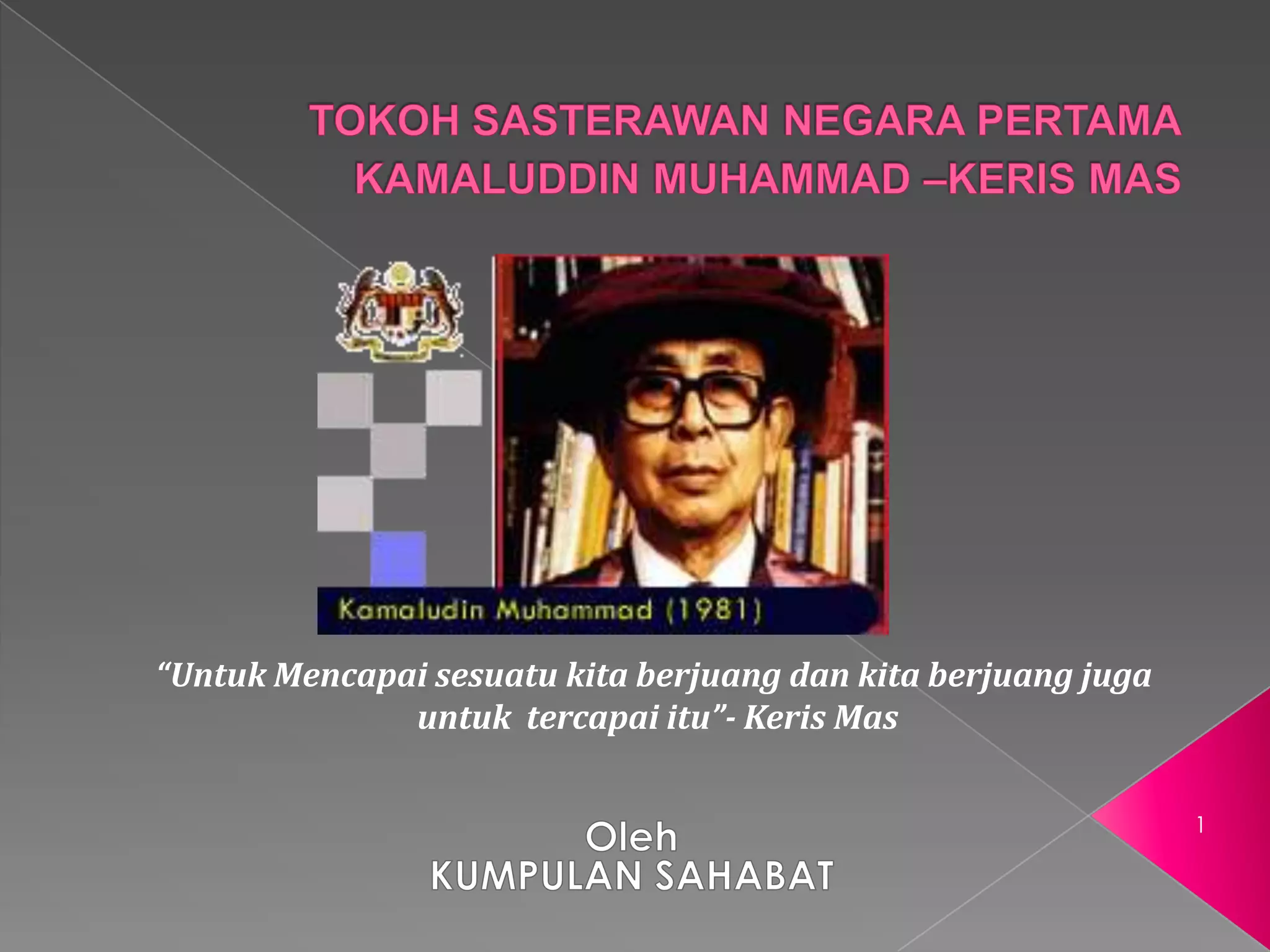 Tokoh sasterawan | PPTX