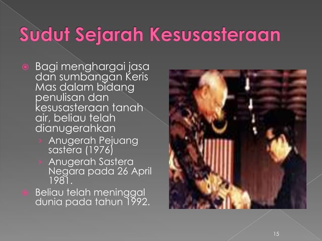 Tokoh sasterawan | PPTX