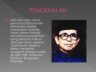Tokoh sasterawan | PPTX