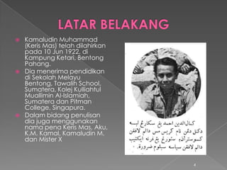 Tokoh sasterawan | PPTX