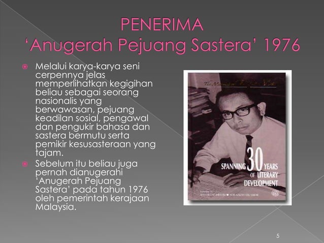 Tokoh sasterawan | PPTX