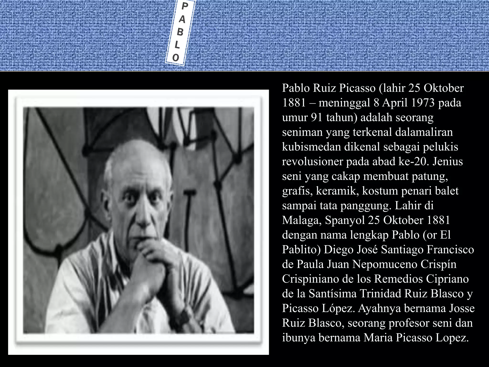 Tokoh seni rupa luar negeri | PPT