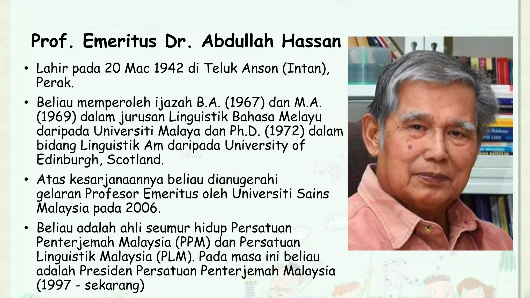 Tokoh Dalam Bidang Terjemahan | PPTX