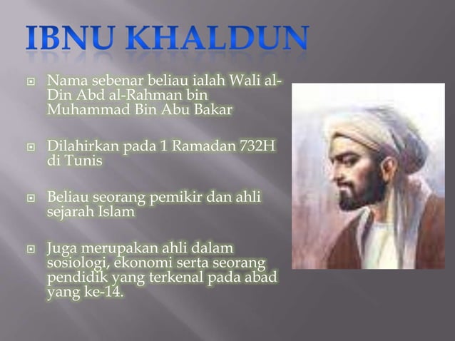 Tokoh –tokoh tamadun islam dan sumbangannya | PPT