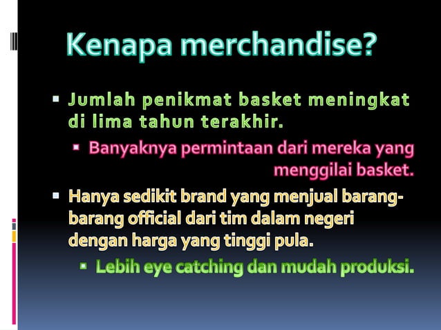 Toko merchandise basket indonesia | PPTX
