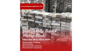 Toko paving block 20x20 Malang | PPT