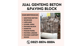 Toko paving block model bata Sukun | PPT