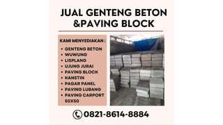 Toko paving block model bata Sukun | PPTX