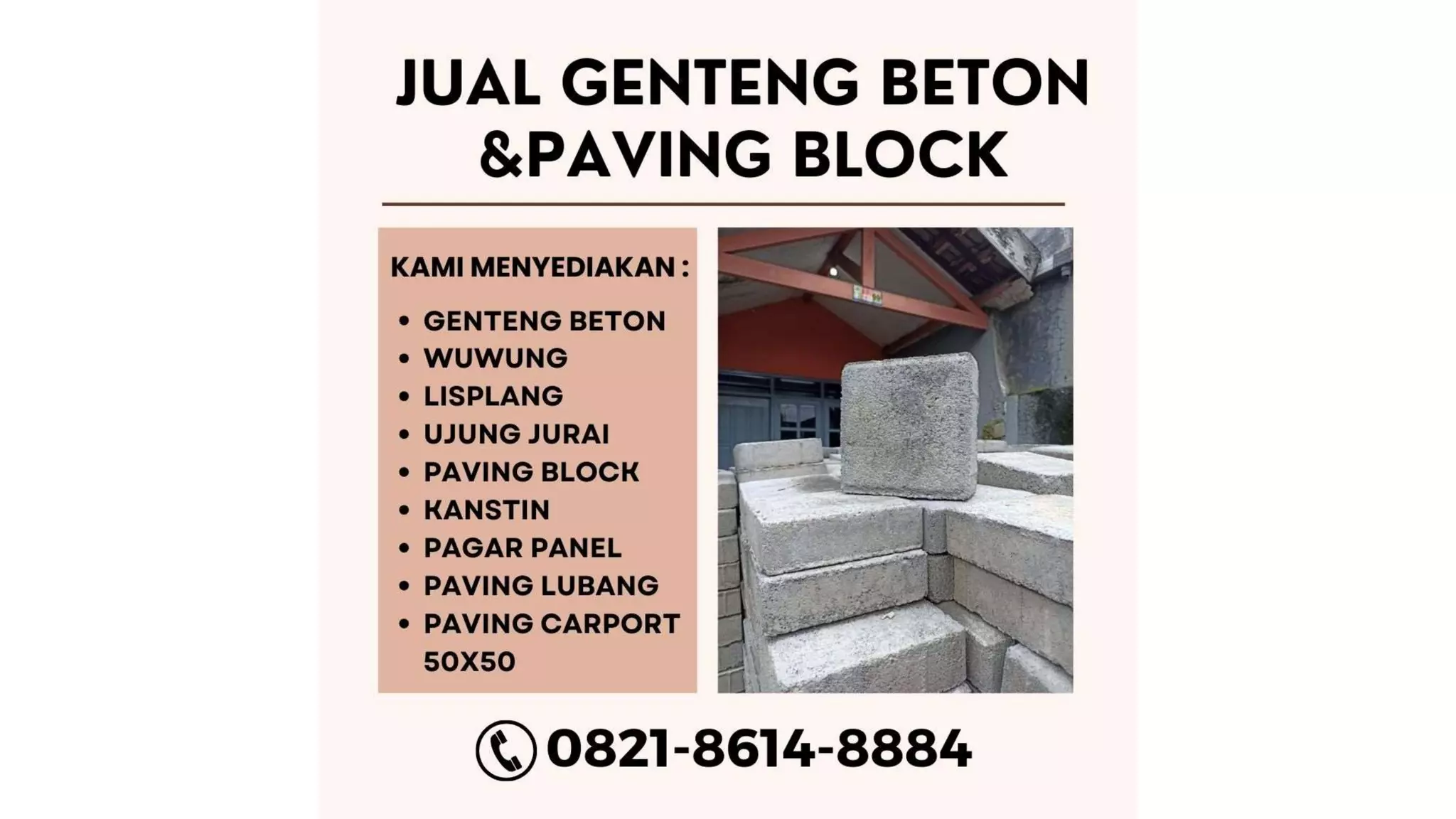 Toko paving block persegi panjang Sukun | PPTX