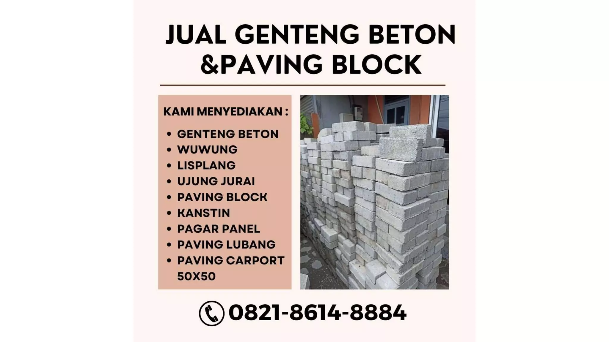 Toko paving block persegi panjang Sukun | PPTX