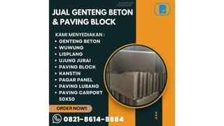 Toko paving block warna hitam Malang | PPTX