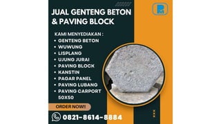Toko paving block warna merah Malang | PPTX