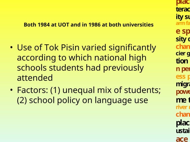 Tok Pisin: An educational and language planning dilemma in Papua New ...
