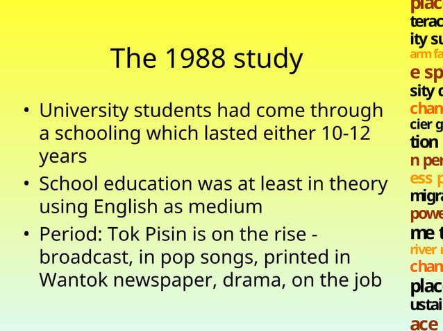 Tok Pisin: An educational and language planning dilemma in Papua New ...