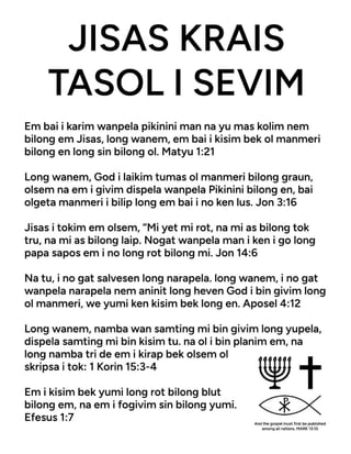 Tok Pisin Gospel Tract - ONLY JESUS CHRIST SAVES.pdf