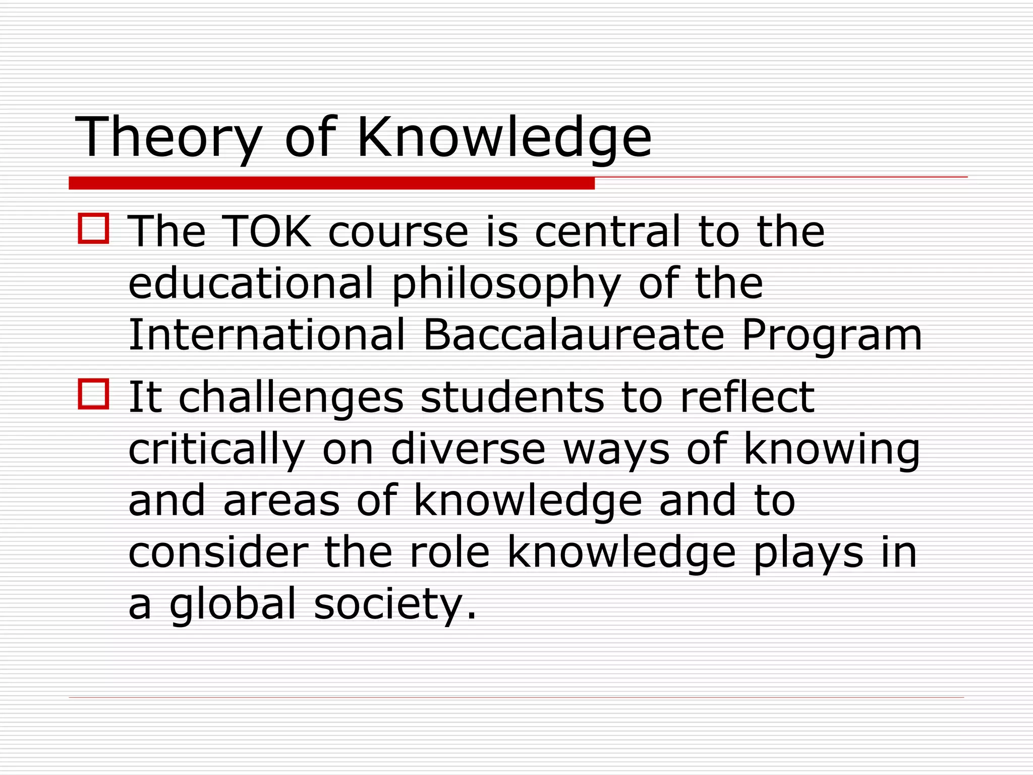 Tok Powerpoint Presentation | PPT