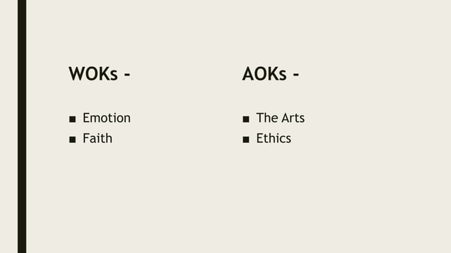 tok presentation | PPT