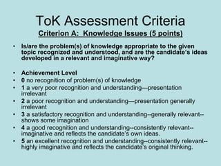 Tok Presentation Guide | PDF