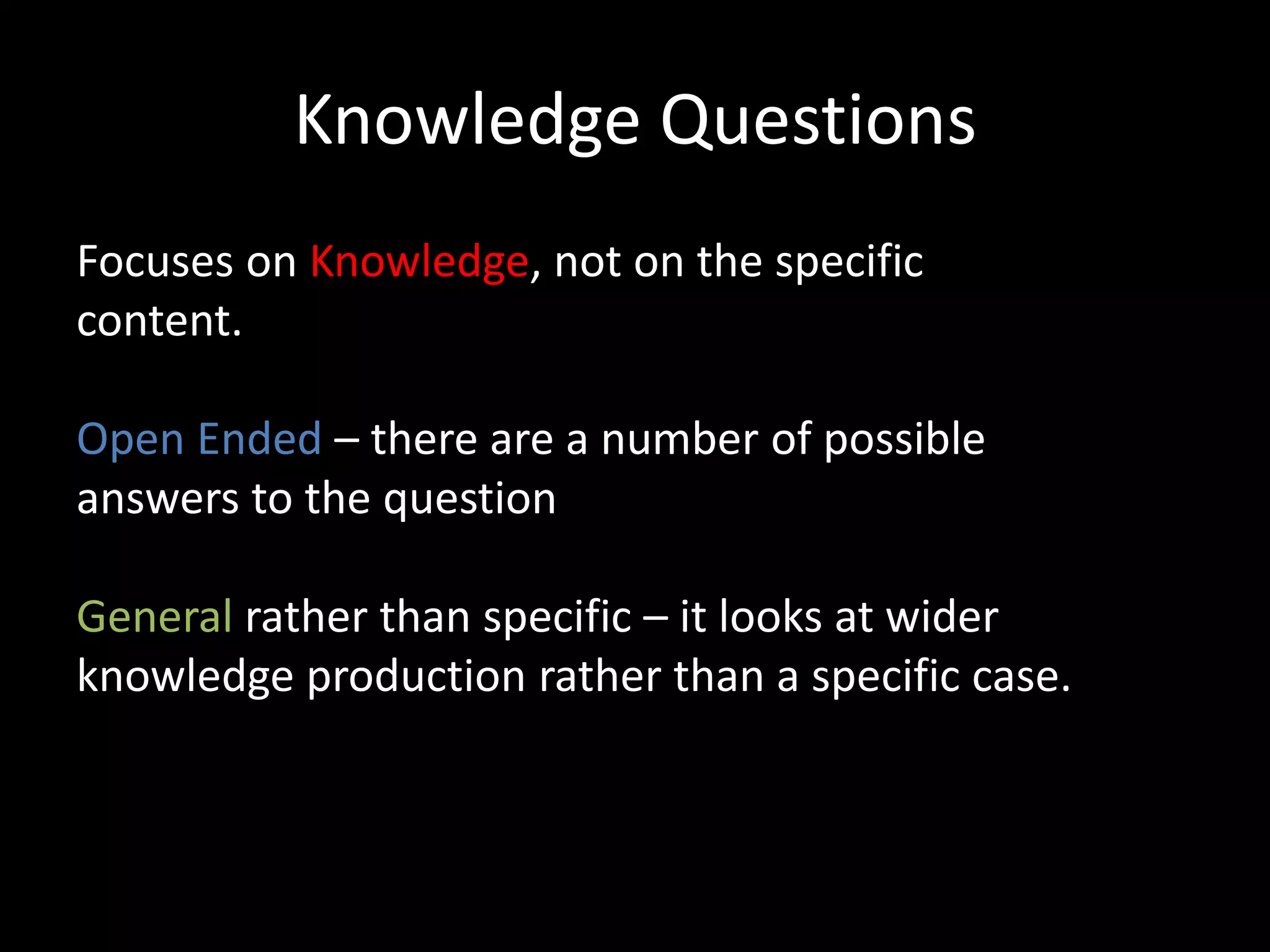 ToK presentation ppt | PPT