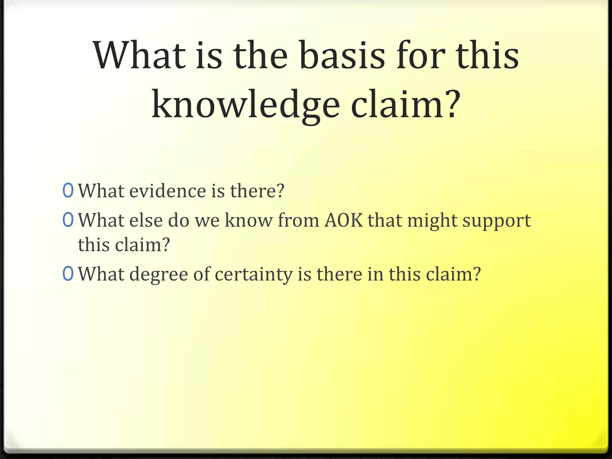 TOK Presentation | PPTX