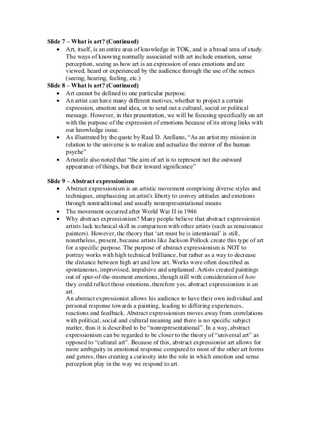 tok presentation example powerpoint