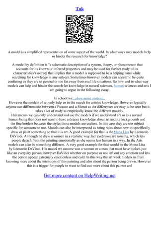 Tok Sample Essay | PDF