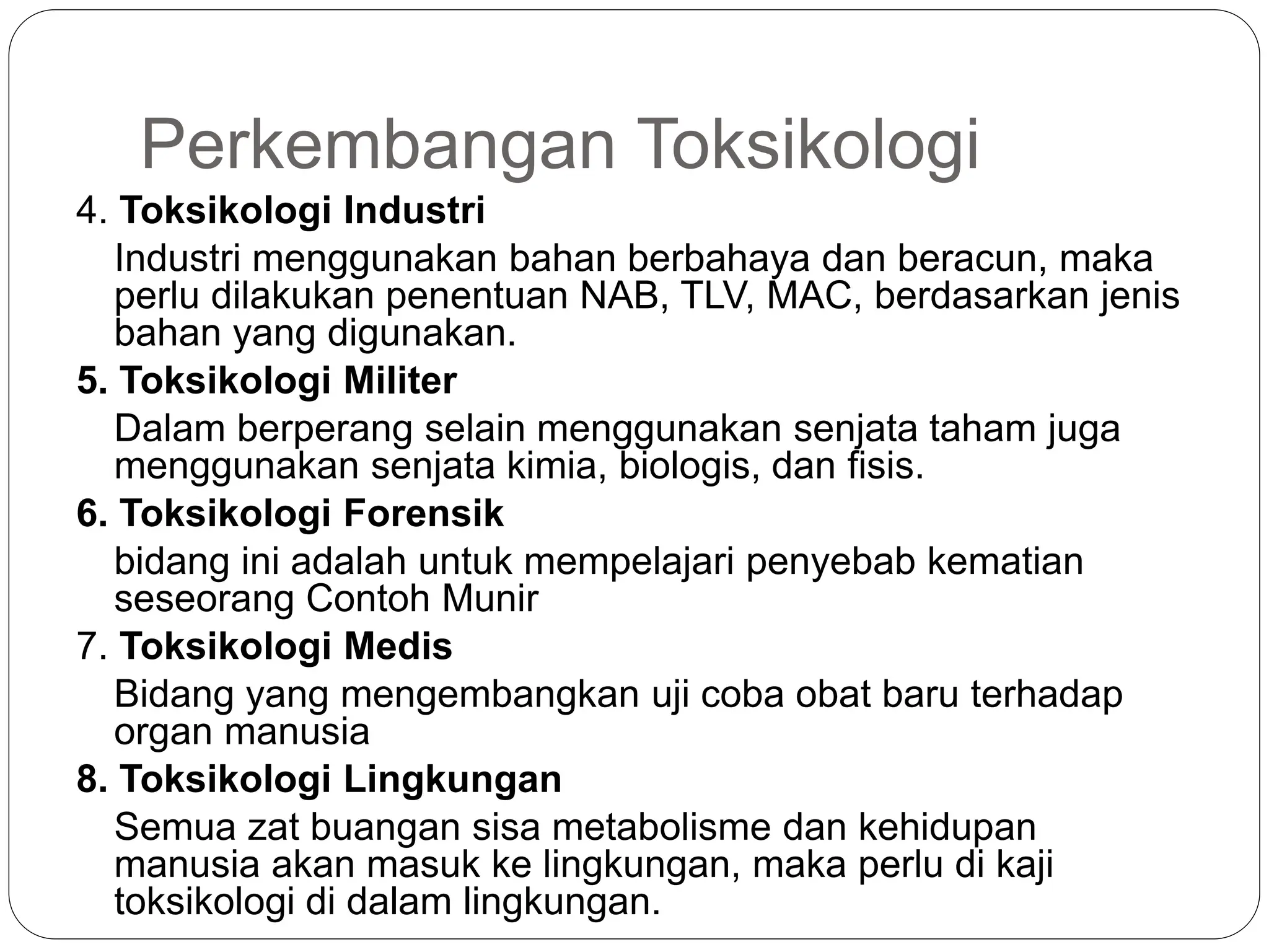 Toksikologi obat dan macam-macam obat yang toksik dan berbahaya.ppt